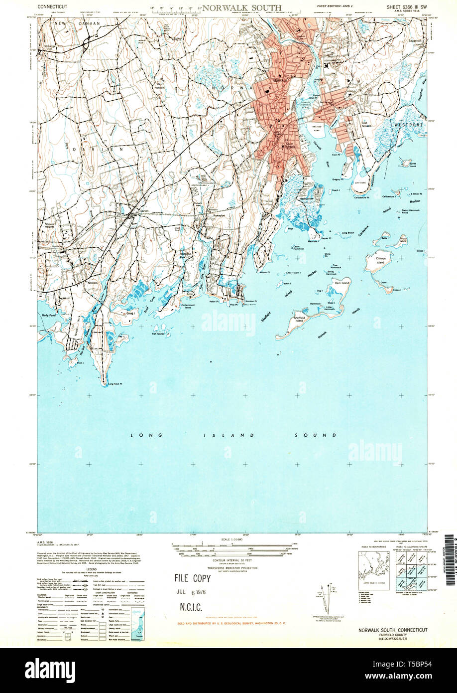 Norwalk connecticut map hi-res stock photography and images - Alamy