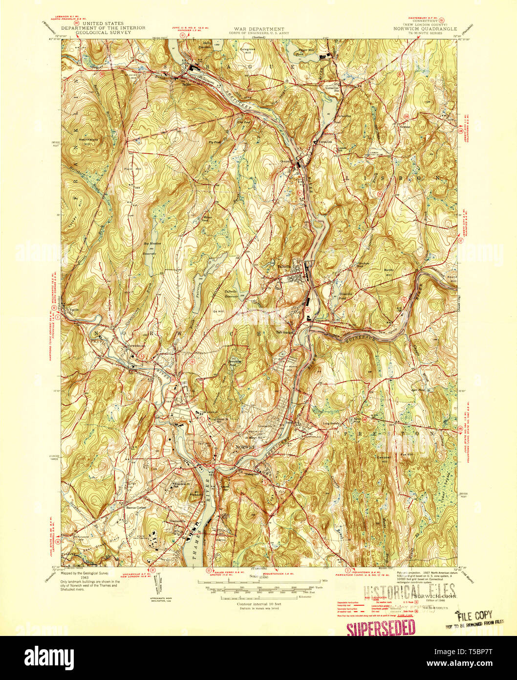 Map of norwich connecticut hi-res stock photography and images - Alamy