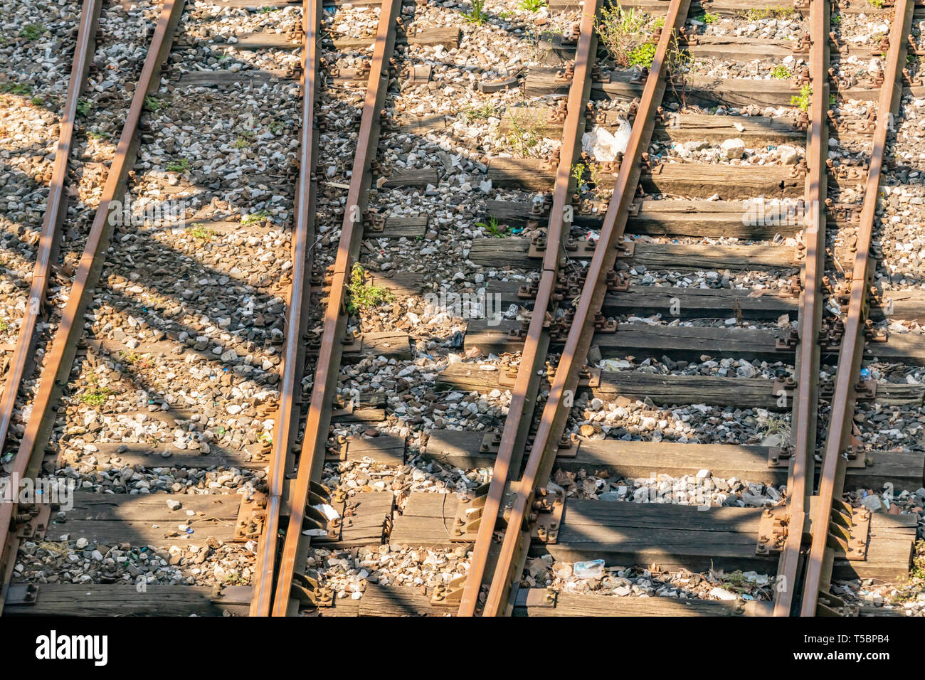 Abandoned tram rails hi-res stock photography and images - Alamy
