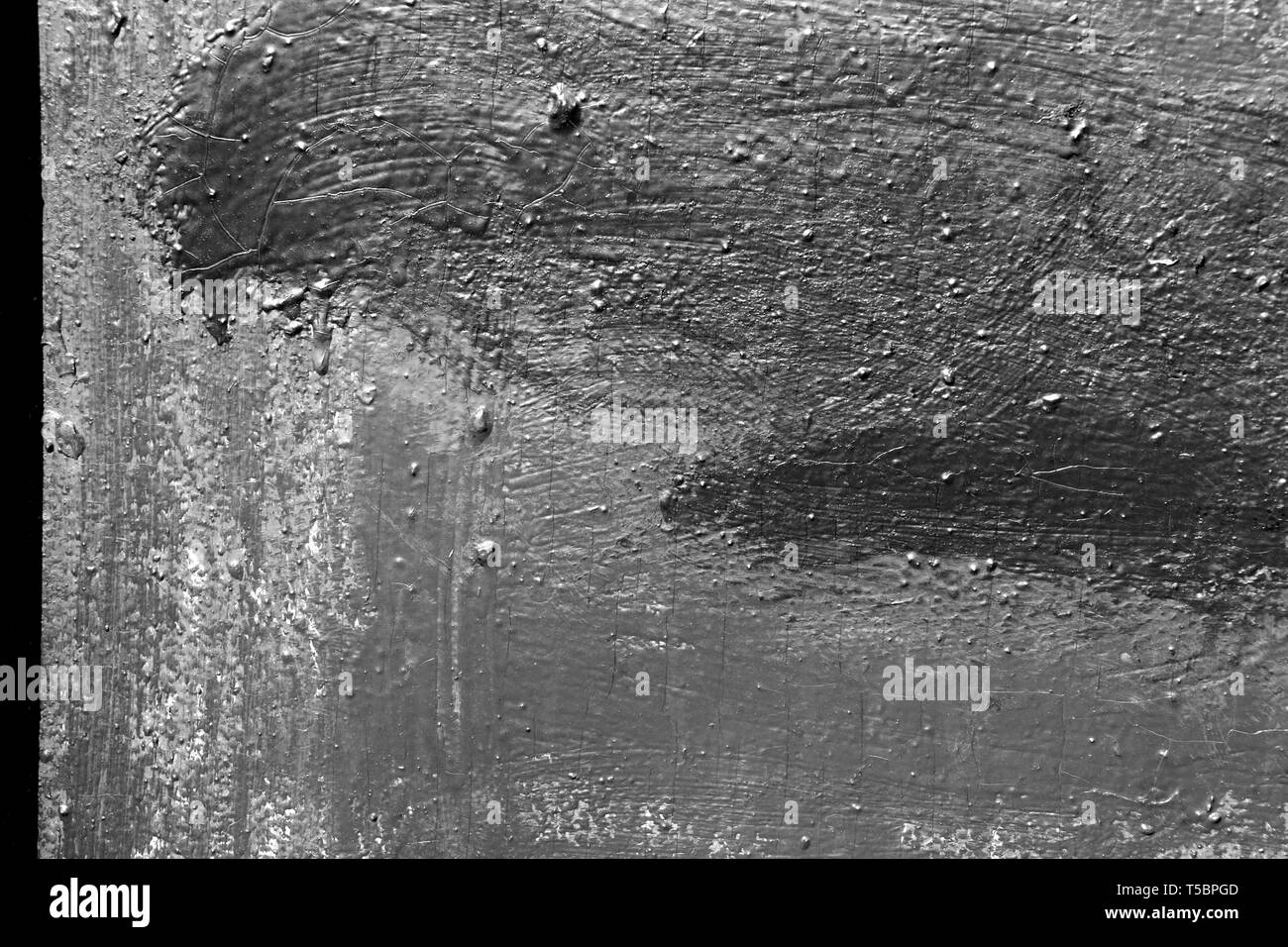 Old painted wall background texture close up. Black and white Stock ...