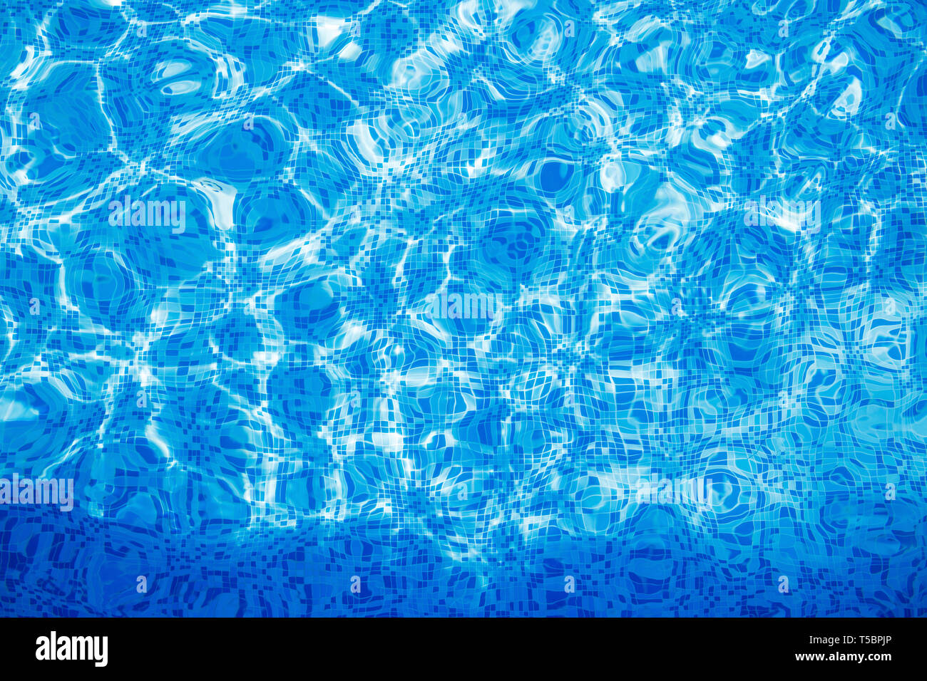 Blue clear water in swimming pool Stock Photo - Alamy