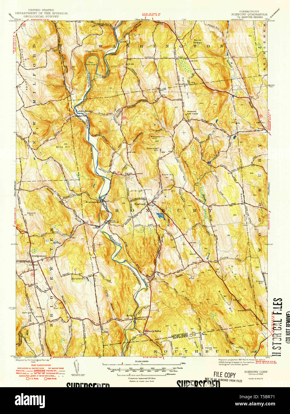 Map of roxbury hi-res stock photography and images - Alamy