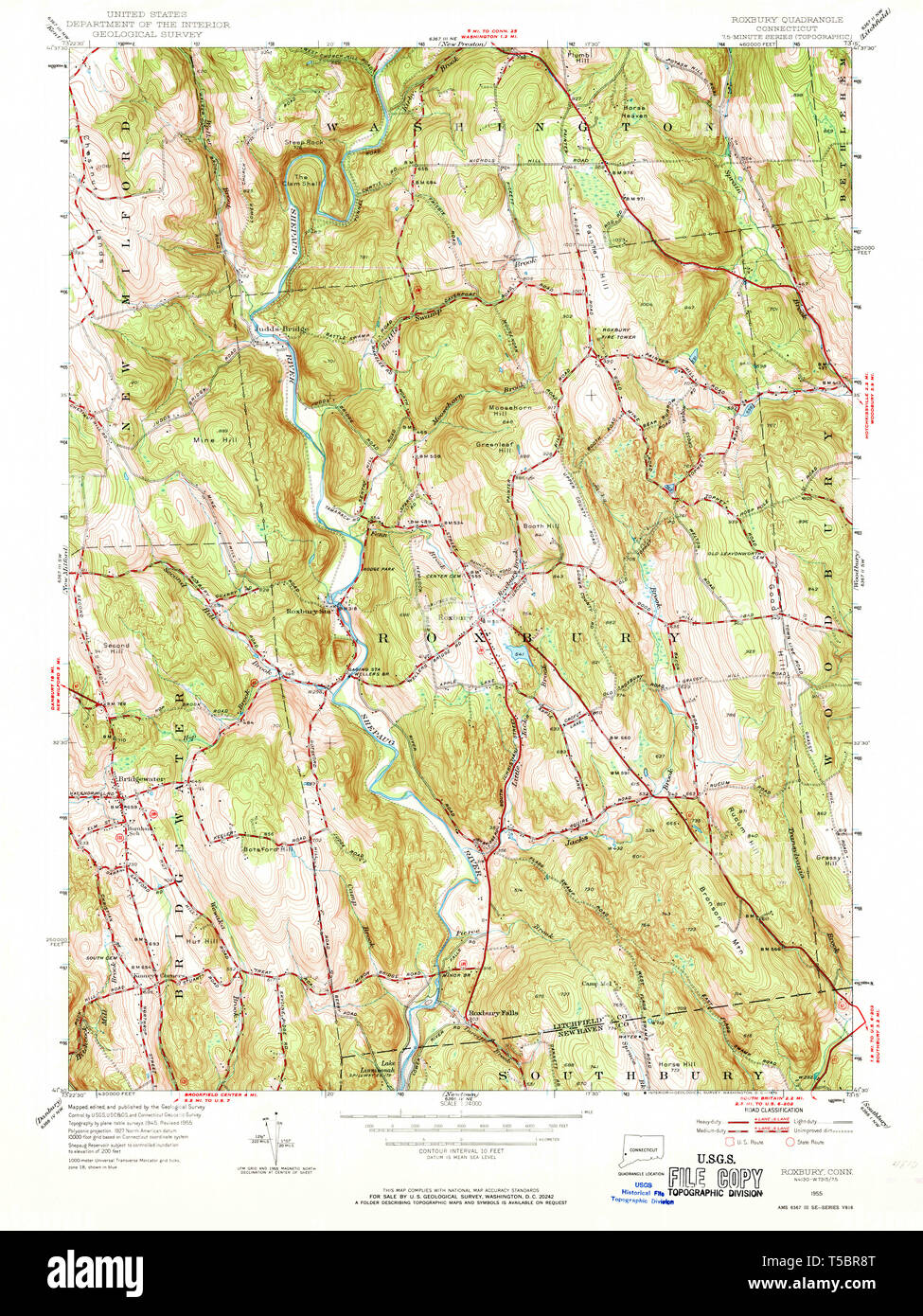 Map of roxbury hi-res stock photography and images - Alamy