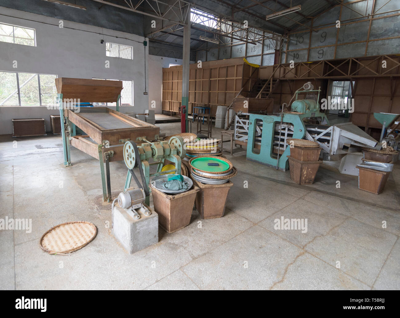 Inside a Tea factory at Temi Tea Estate near Gangtok,Sikkim,India Stock ...