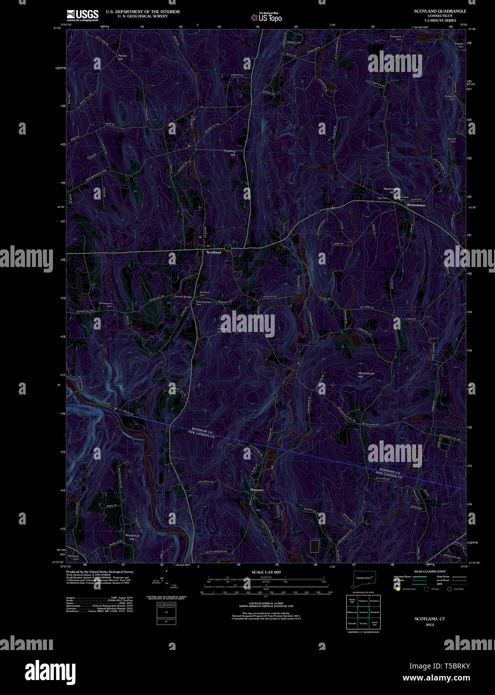 Topographical map scotland hi-res stock photography and images - Alamy