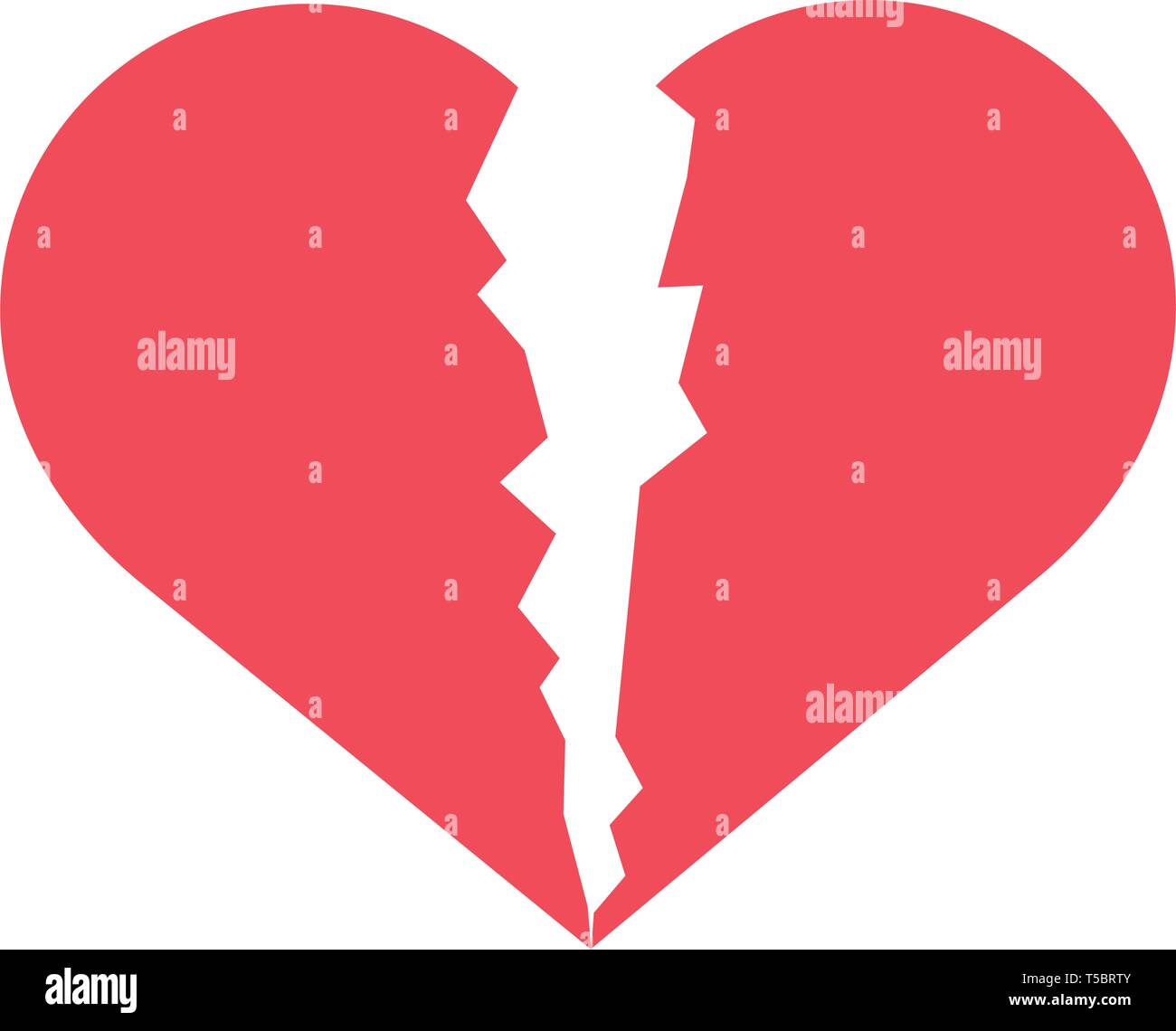 heart love broken icon Stock Vector Image & Art - Alamy