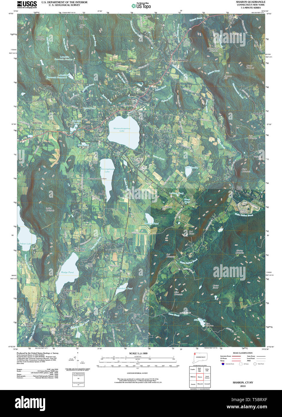 Map of sharon hi-res stock photography and images - Alamy