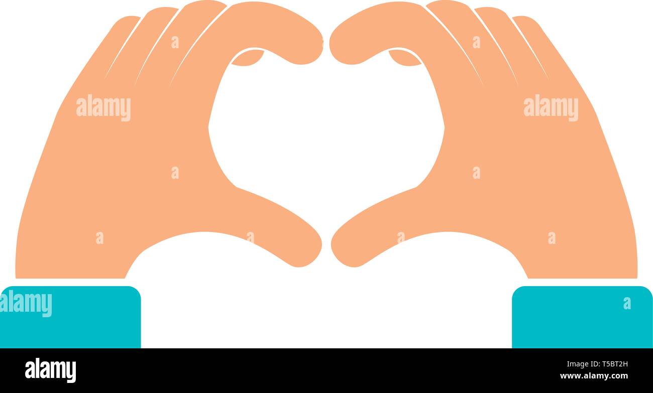 hands forming a heart Stock Vector Image & Art - Alamy