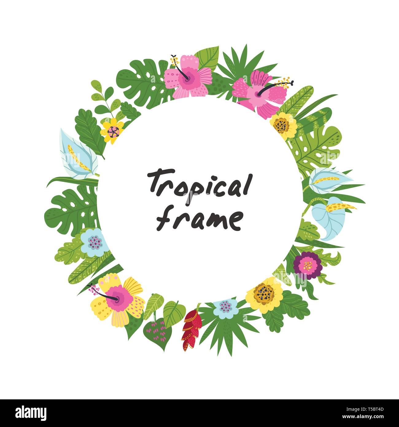 Jungle frame from tropical hi-res stock photography and images - Alamy