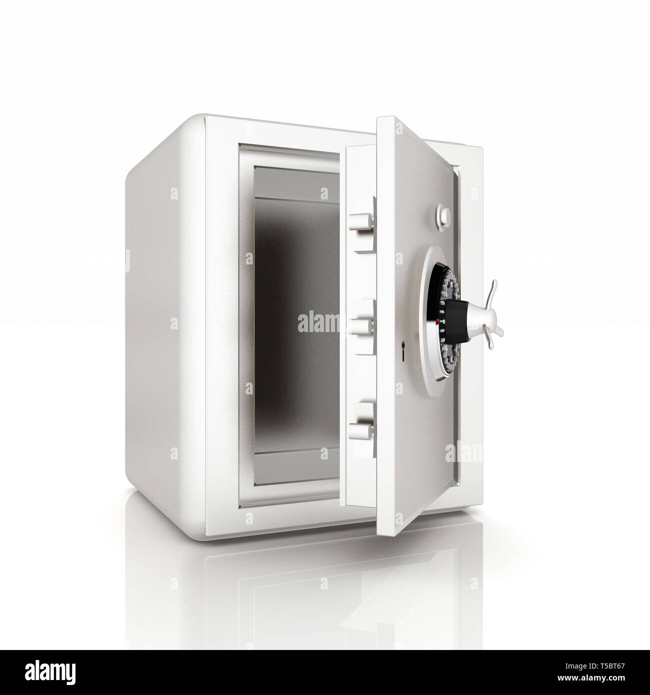 Security metal safe with empty space inside Stock Photo - Alamy