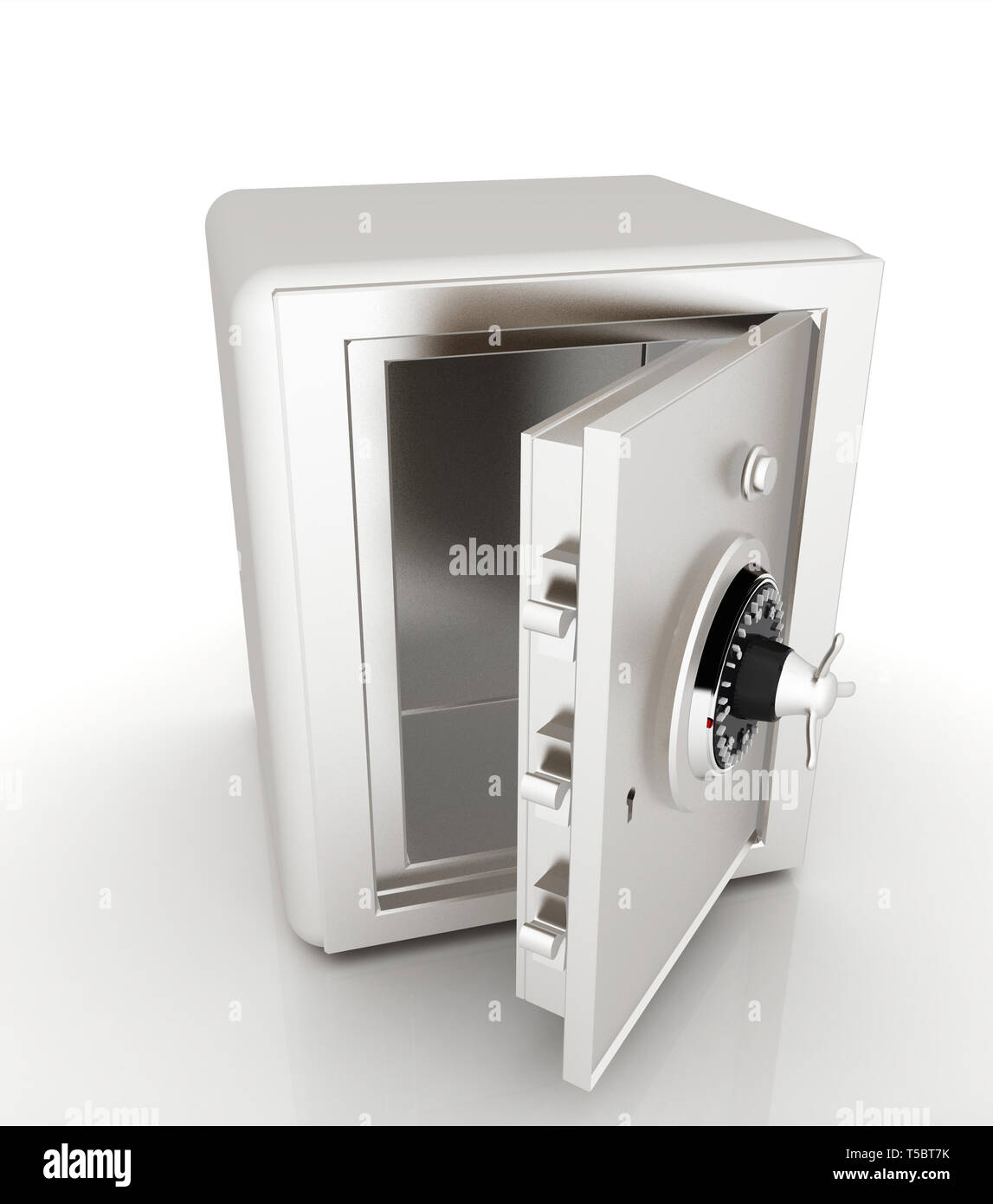 Security metal safe with empty space inside Stock Photo - Alamy