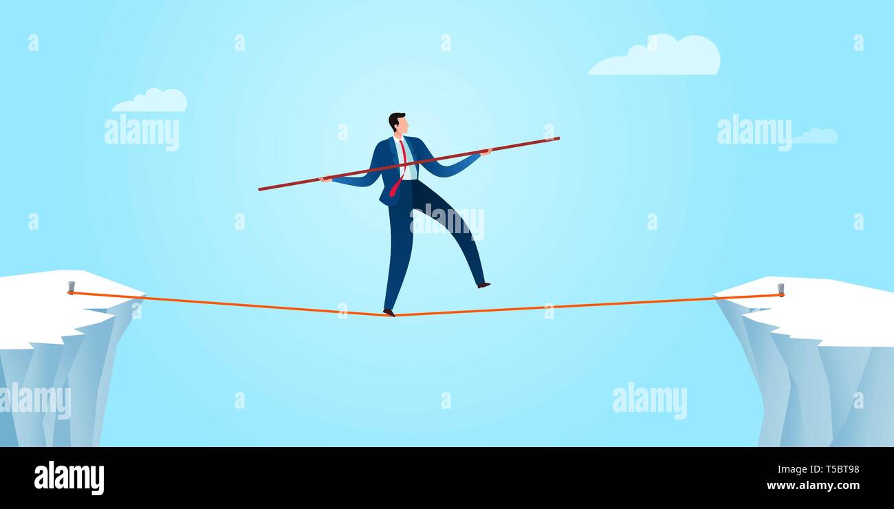 Balancing pole Stock Vector Images - Alamy