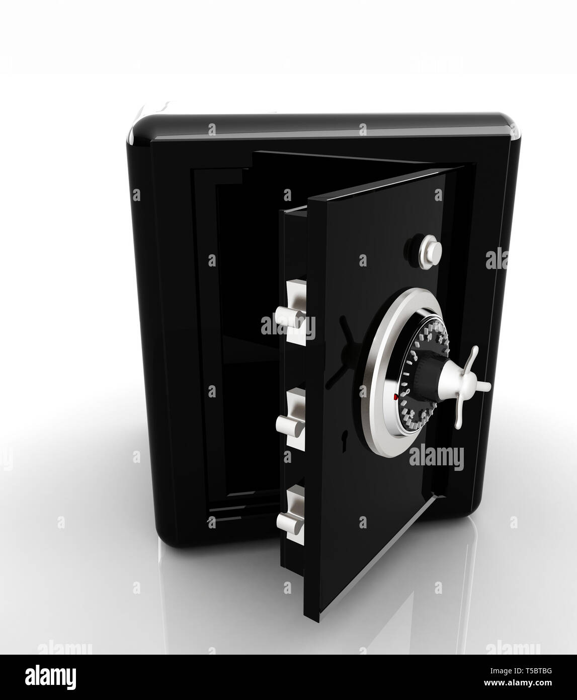 Security metal safe with empty space inside Stock Photo - Alamy