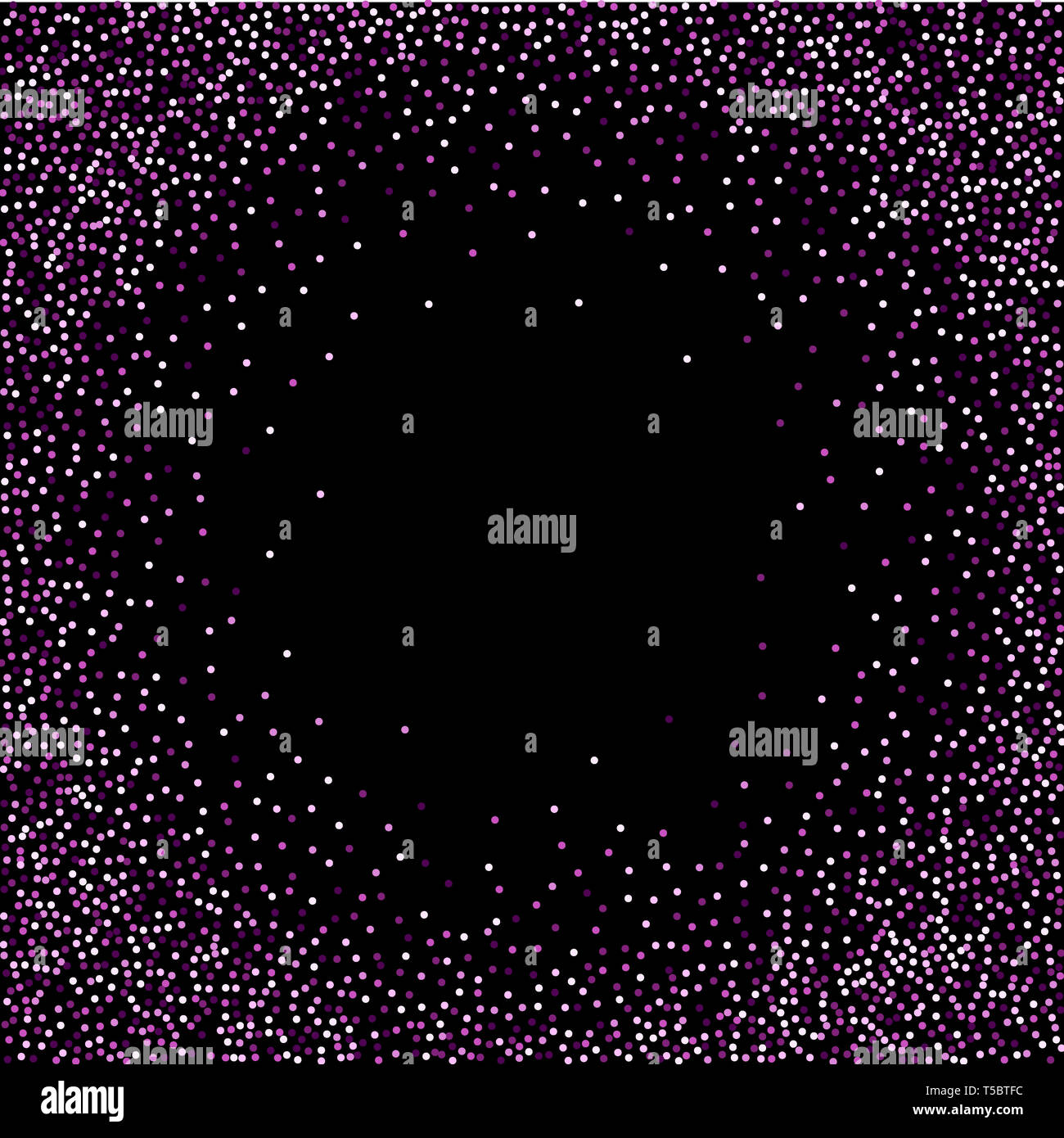 shimmering violet particles. layout for the invitation. frame. eps 10 ...