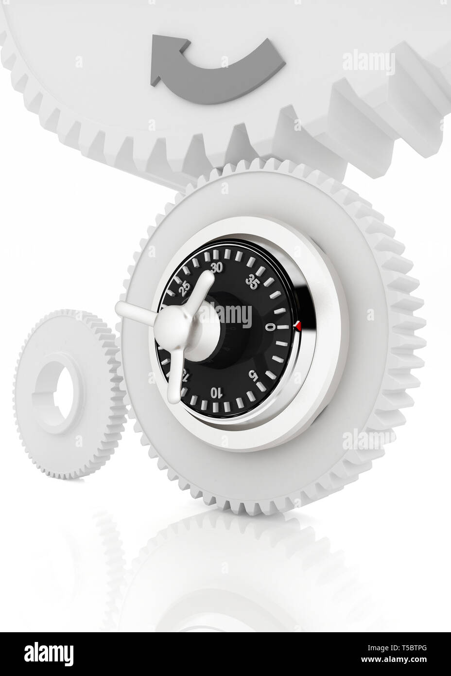 gears with lock Stock Photo - Alamy