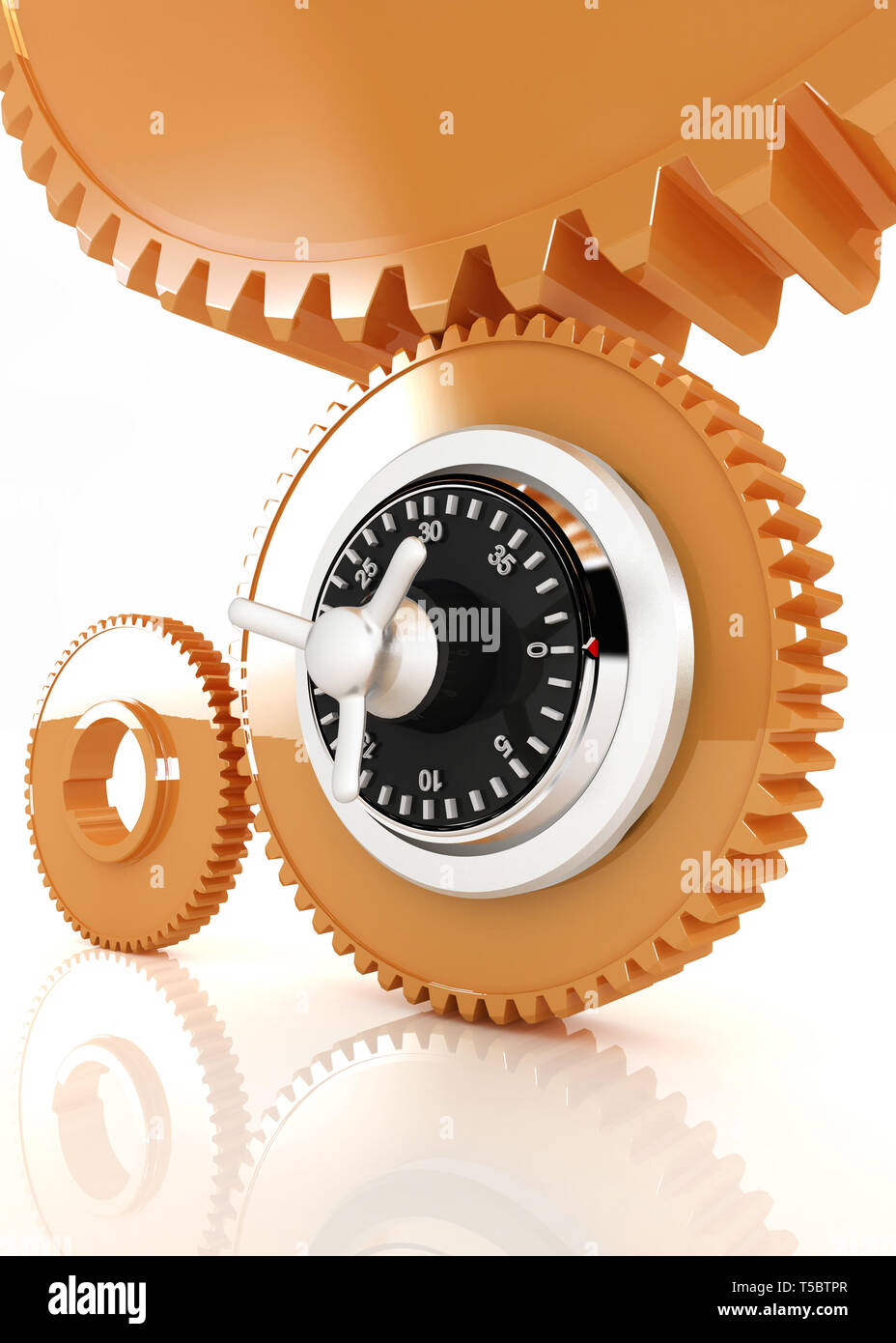 gears with lock Stock Photo - Alamy