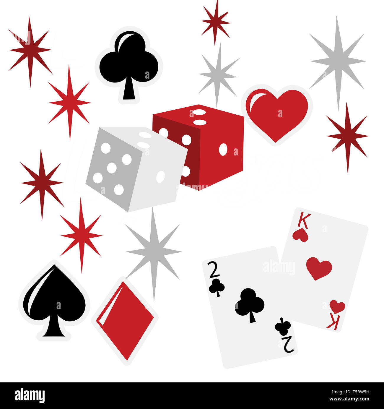 Dice illustration Cut Out Stock Images & Pictures - Alamy