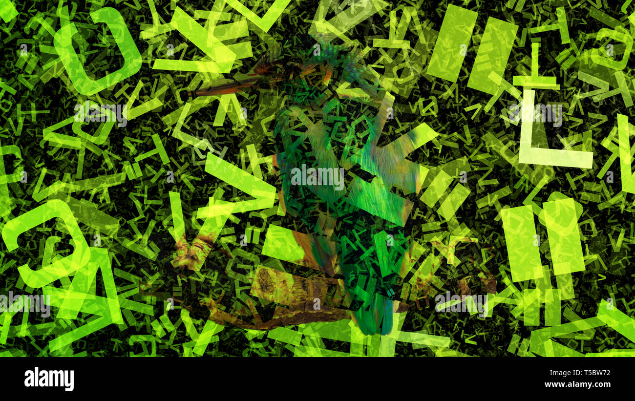 Green and Black Letters Texture Background Image Stock Photo - Alamy