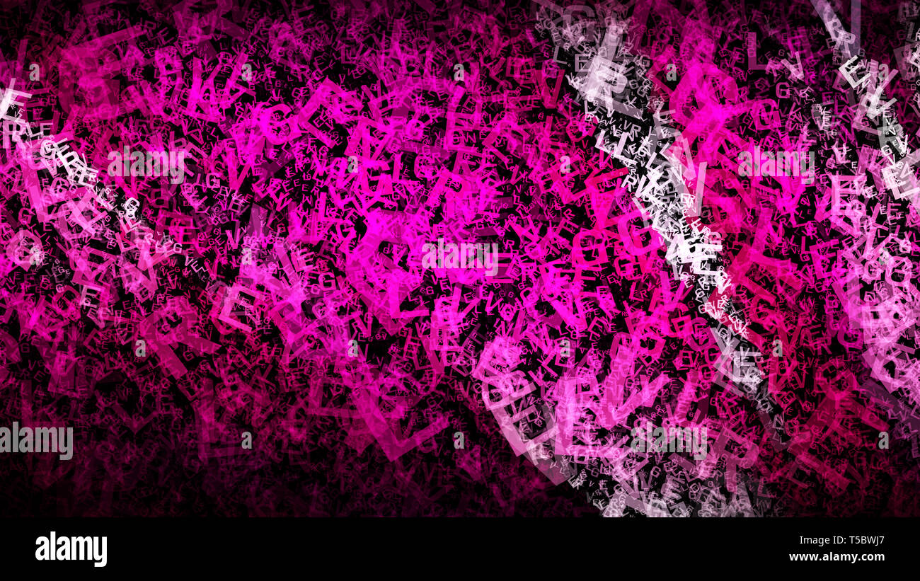Pink and Black Alphabet Letters Texture Background Stock Photo - Alamy
