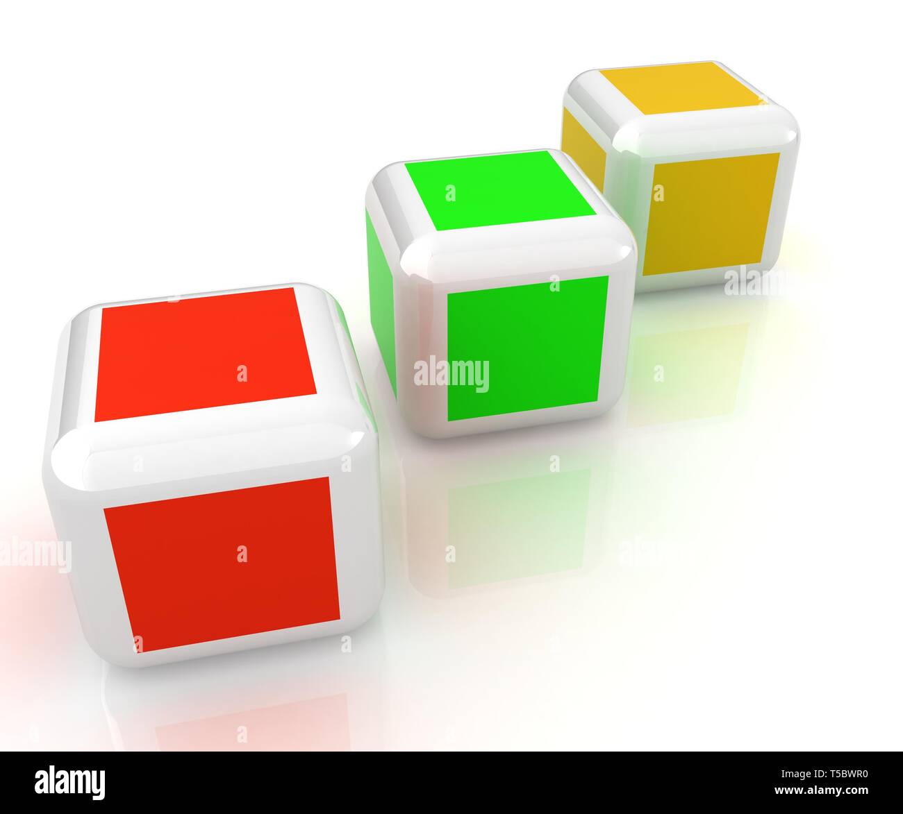 Abstract colorfull blocks 3d Stock Photo - Alamy