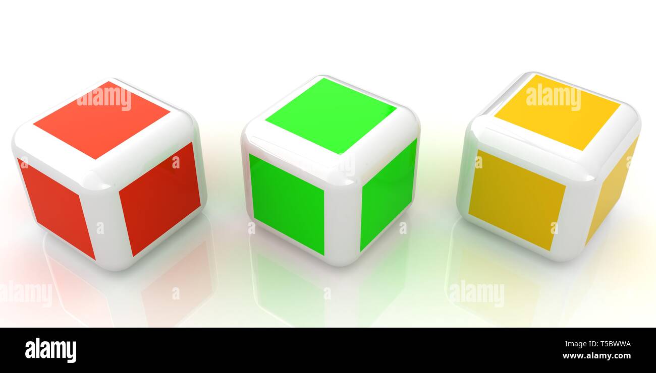 Abstract colorfull blocks 3d Stock Photo - Alamy