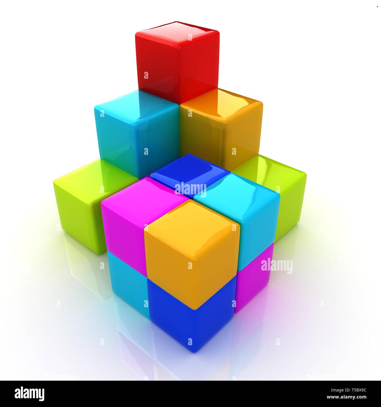 colorful block diagram Stock Photo - Alamy