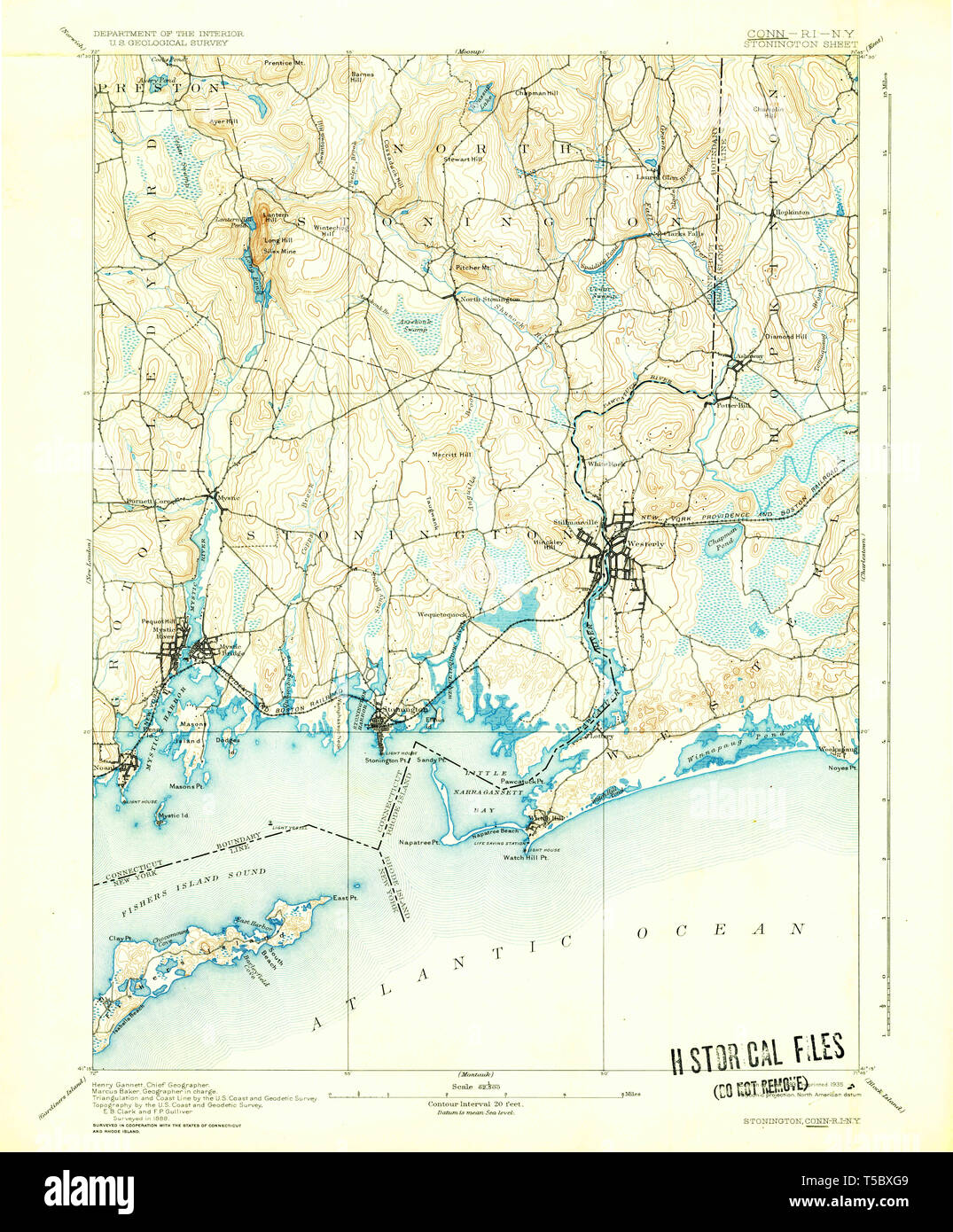 Map of stonington hi-res stock photography and images - Alamy