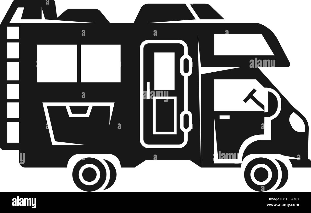 Motorhome icon. Simple illustration of motorhome vector icon for web ...