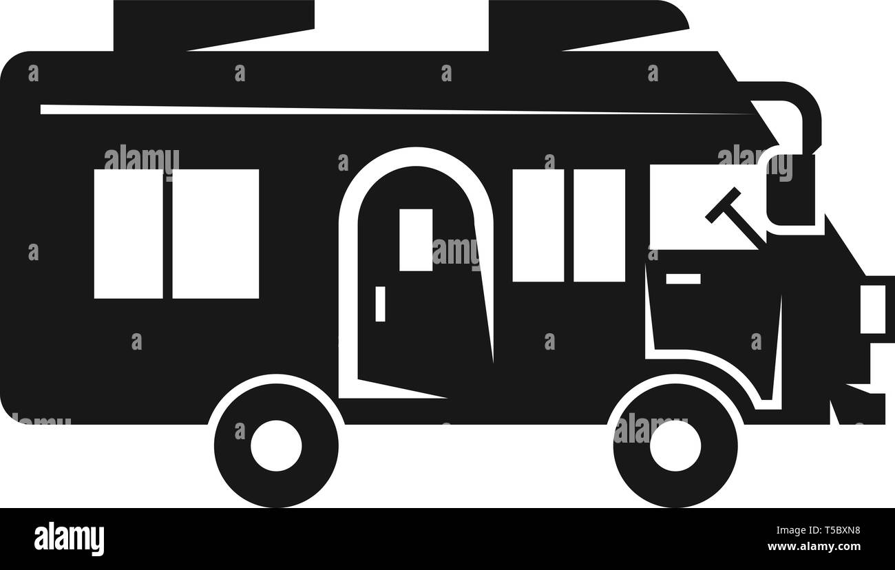 Adventure truck icon. Simple illustration of adventure truck vector ...