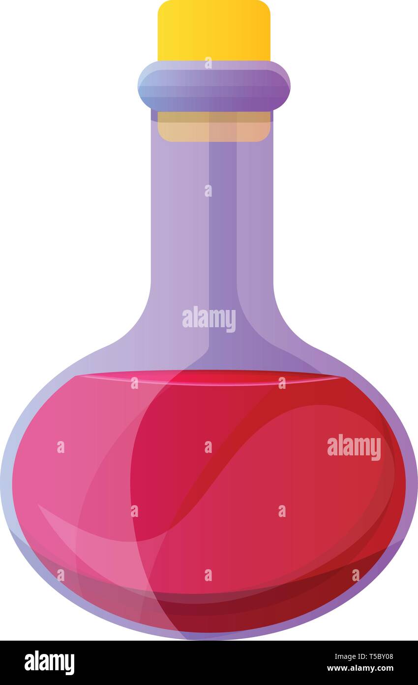 Magic red potion icon. Cartoon of magic red potion vector icon for web ...