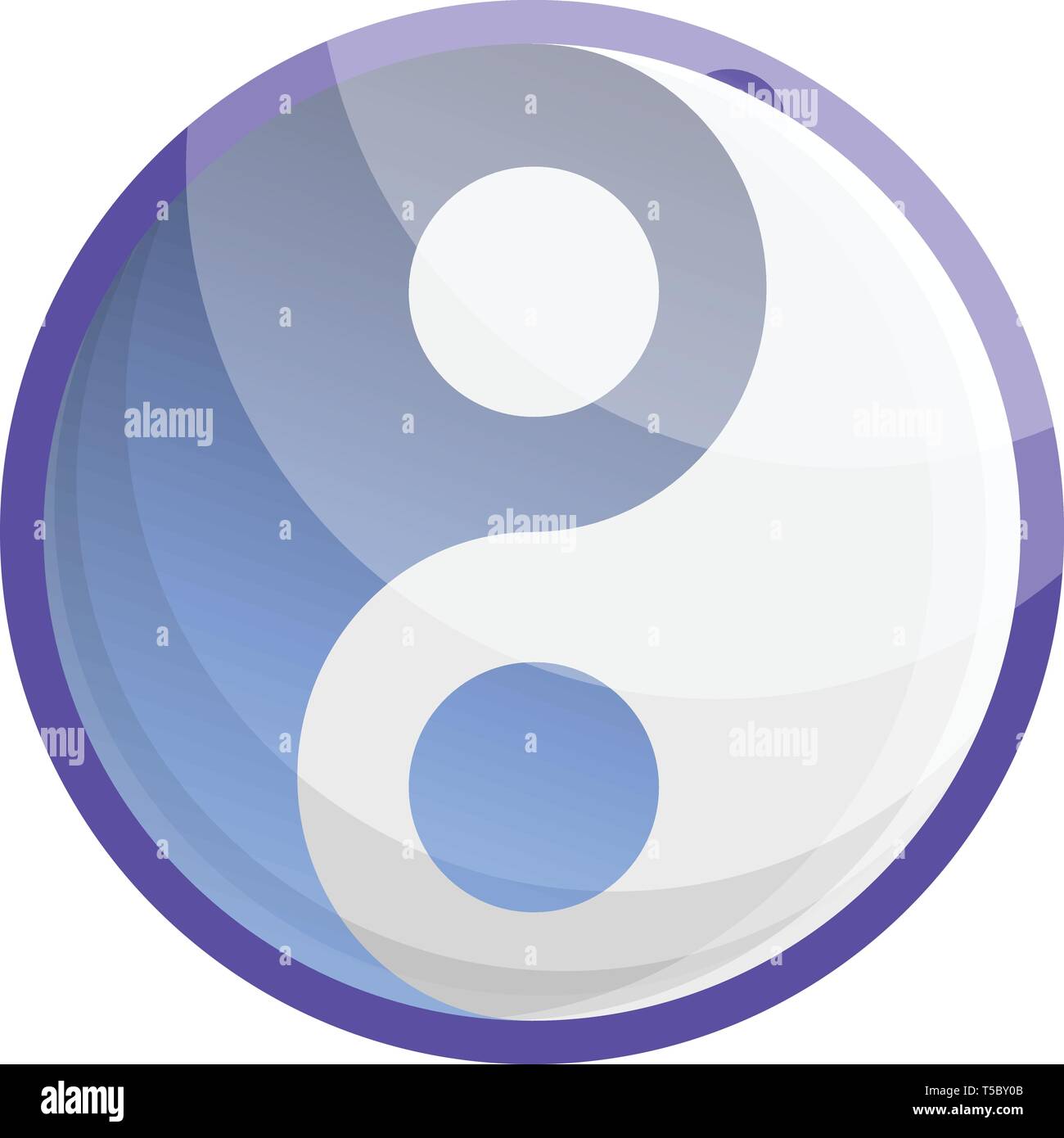 Ying yang icon. Cartoon of ying yang vector icon for web design ...