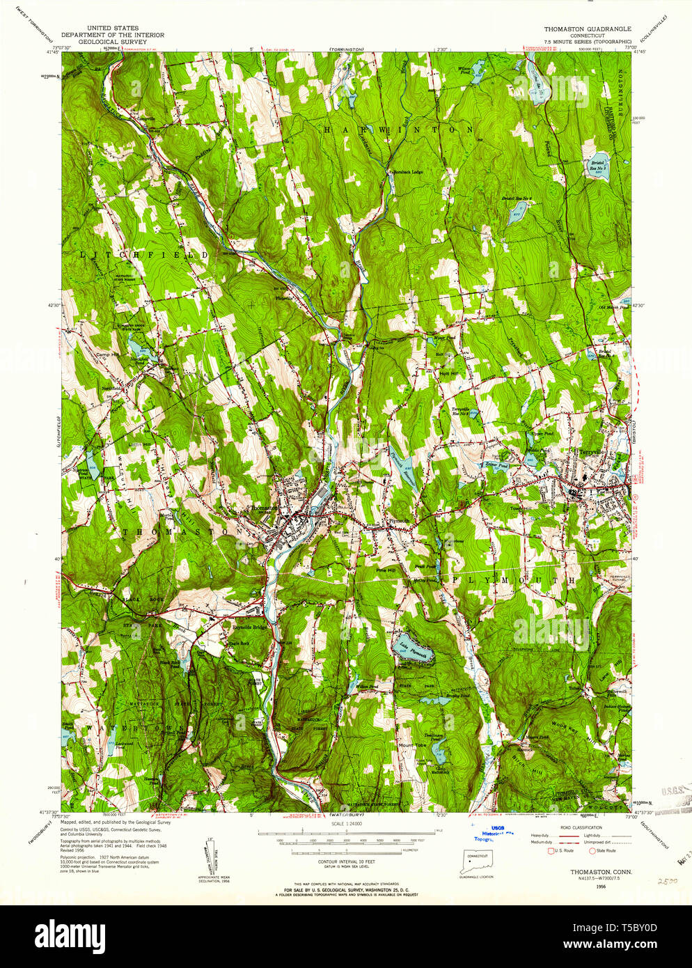 Map of thomaston hi-res stock photography and images - Alamy