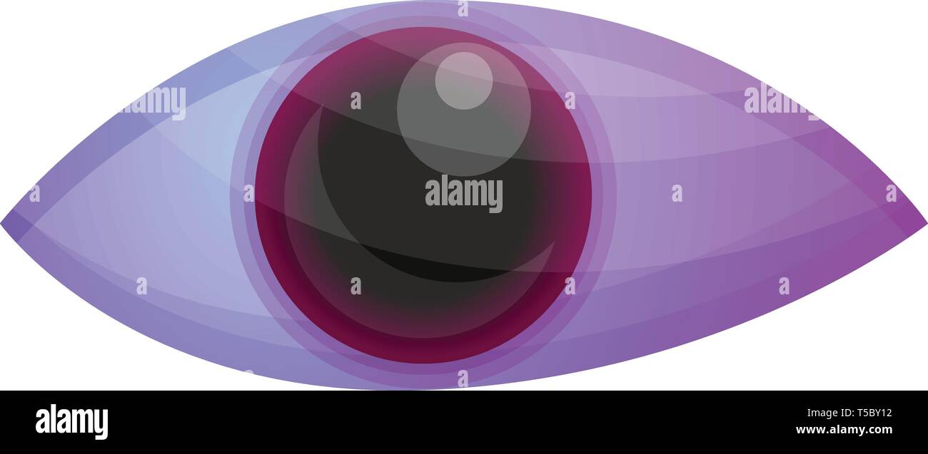 Magic purple eye icon. Cartoon of magic purple eye vector icon for web ...