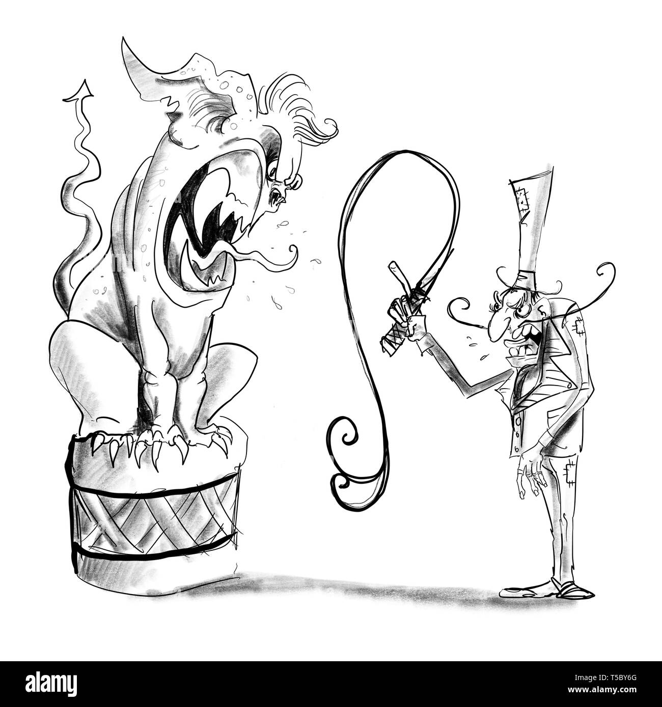 Ringmaster Black and White Stock Photos & Images - Alamy