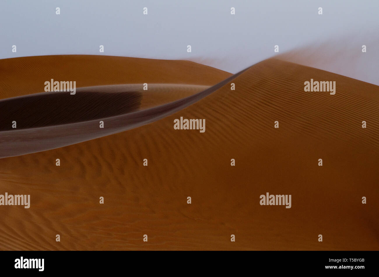 Wind blows the desert of Oman near A'Sharqiyah Sands Stock Photo - Alamy