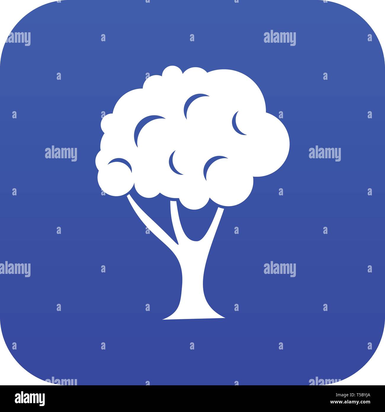 Tree icon digital blue Stock Vector Image & Art - Alamy