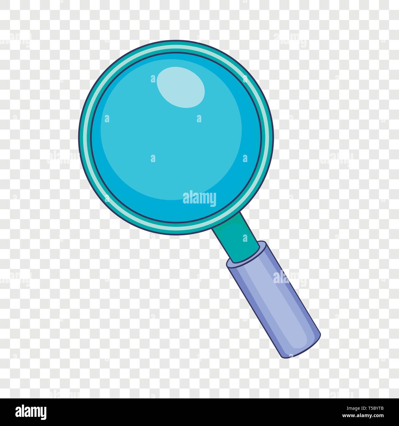 Magnifying glass icon, cartoon style Stock Vector Image & Art - Alamy