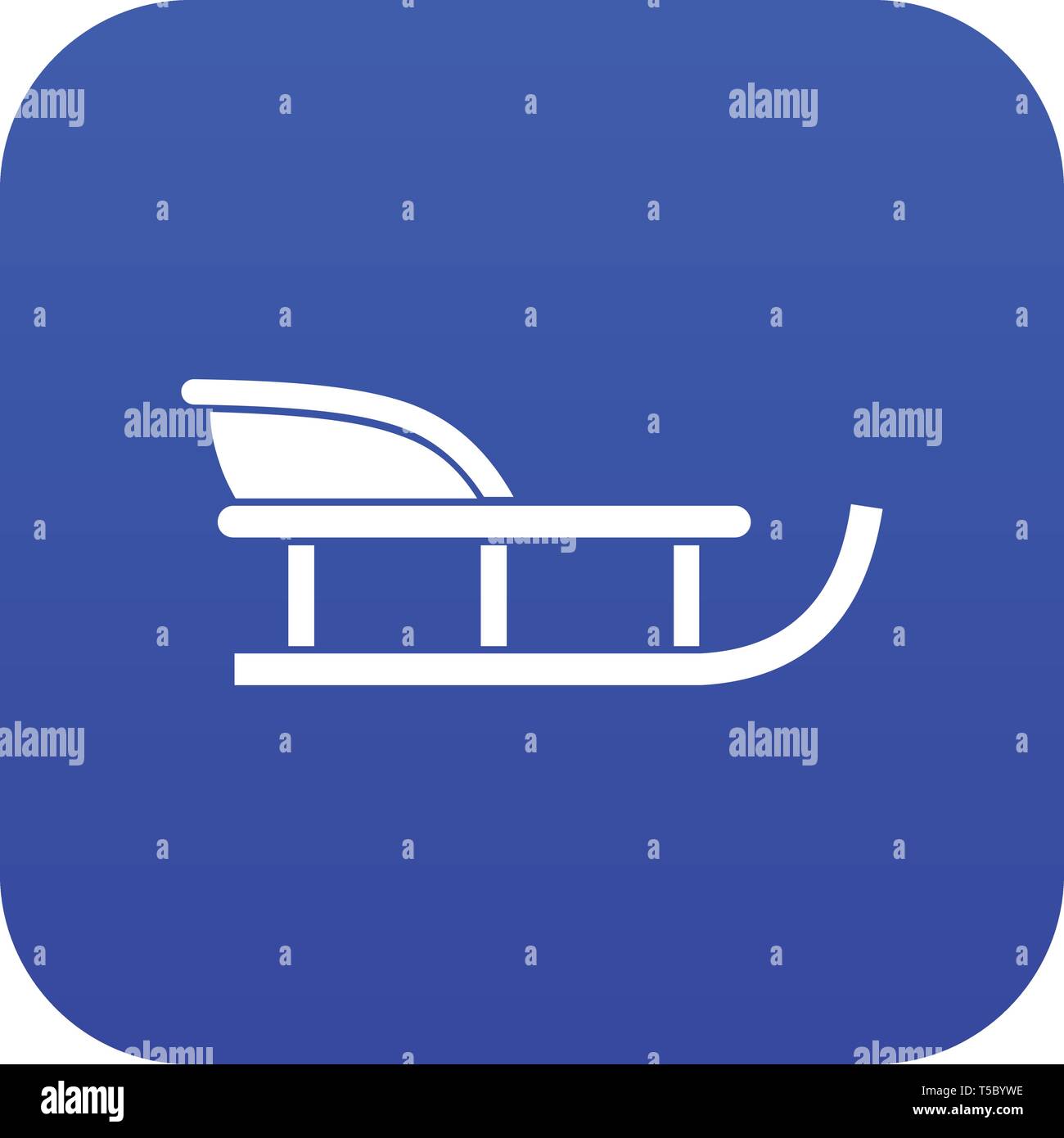 Sled icon digital blue Stock Vector Image & Art - Alamy
