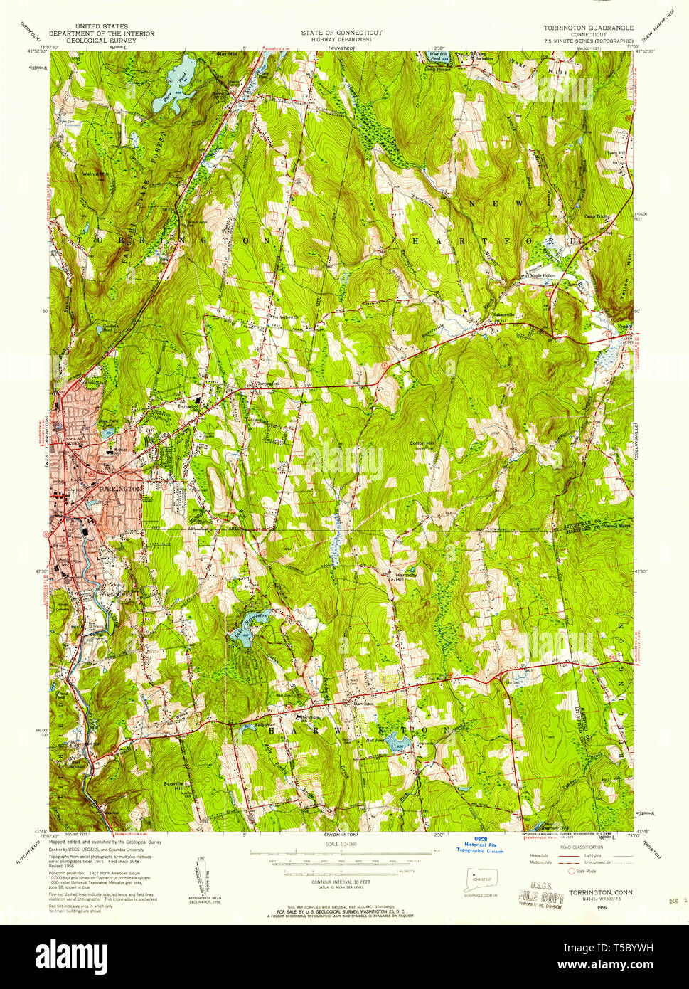 Torrington map hi-res stock photography and images - Alamy