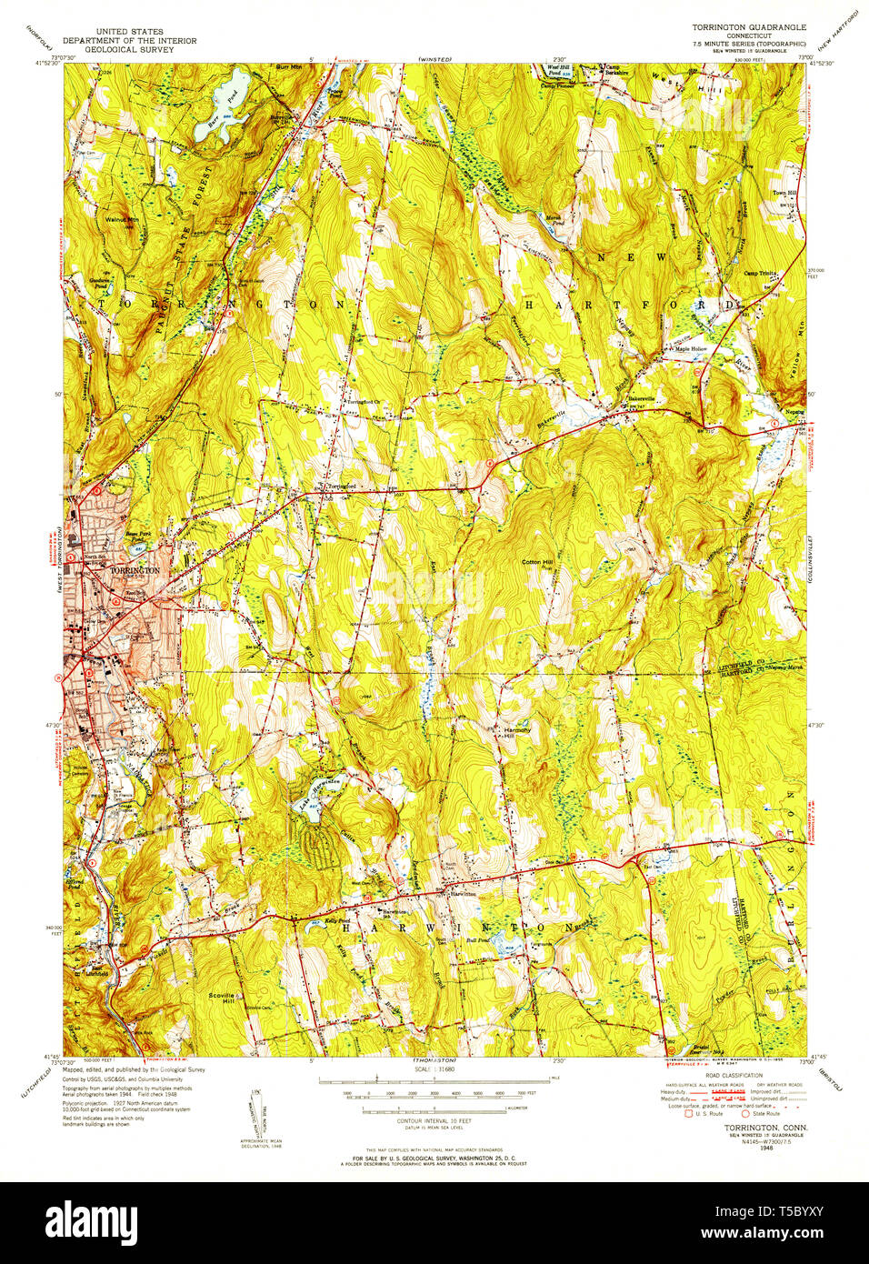 Torrington Ct Road Map at Jerry Cook blog