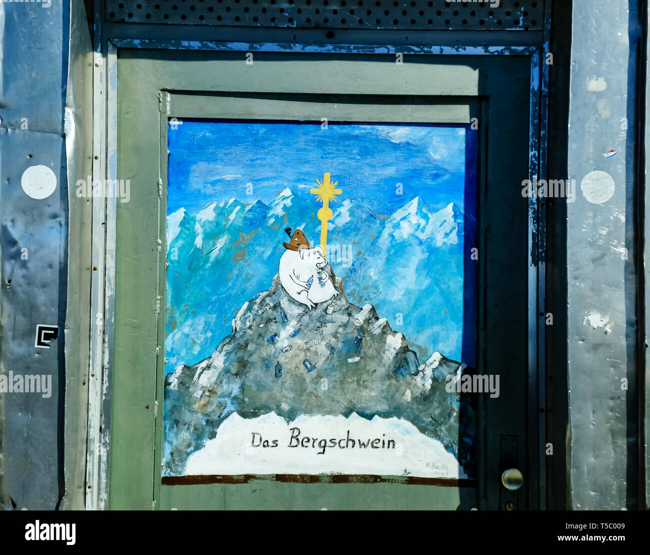German weather station on Zugspitze Stock Photo - Alamy