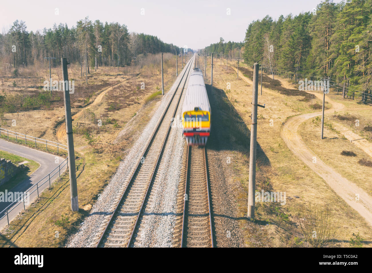 Train ride through forest hi-res stock photography and images - Alamy