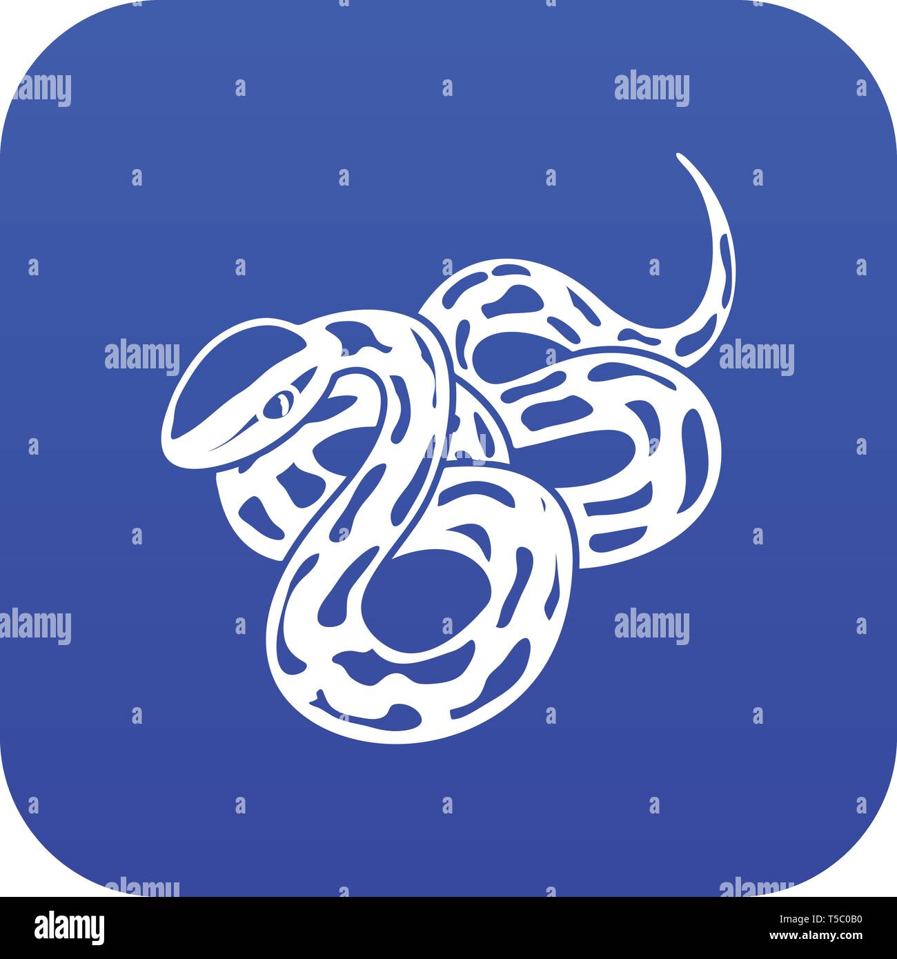 Texas snake icon blue vector Stock Vector Image & Art - Alamy
