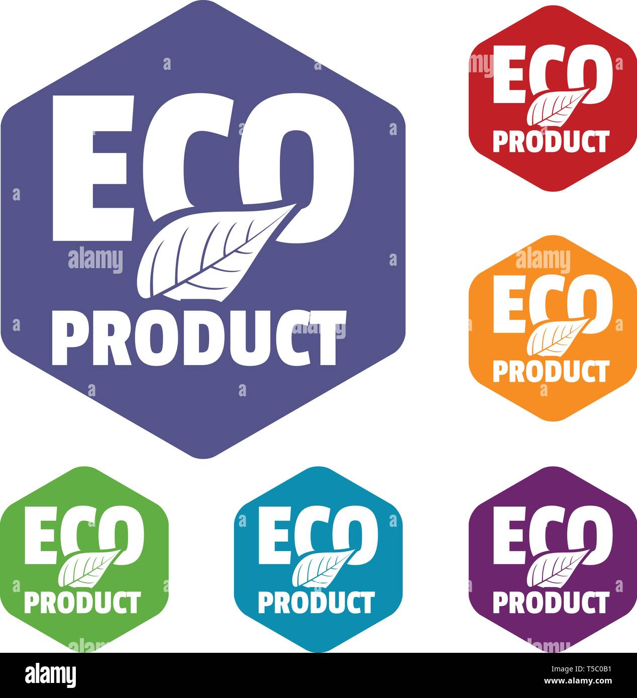 Bio product icons vector hexahedron Stock Vector Image & Art - Alamy