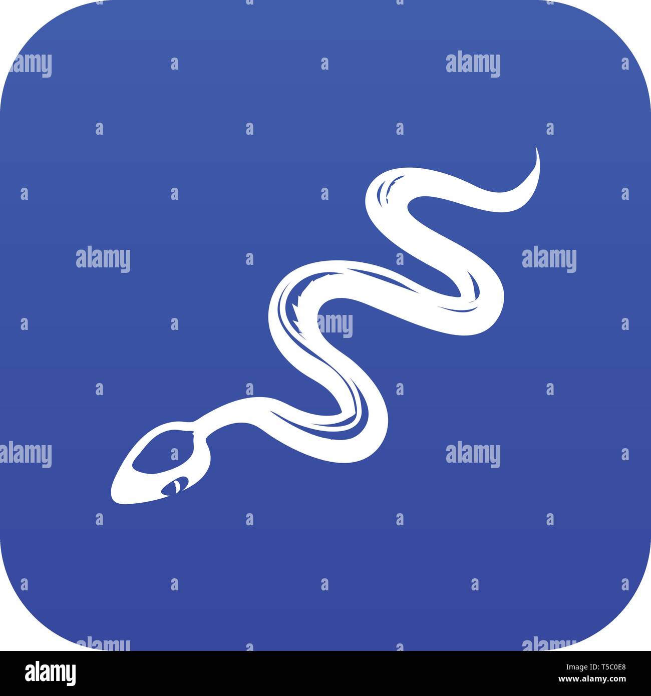 Tropical snake icon blue vector Stock Vector Image & Art - Alamy