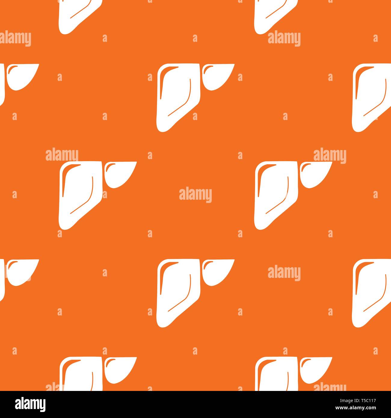 Liver pattern vector orange Stock Vector Image & Art - Alamy