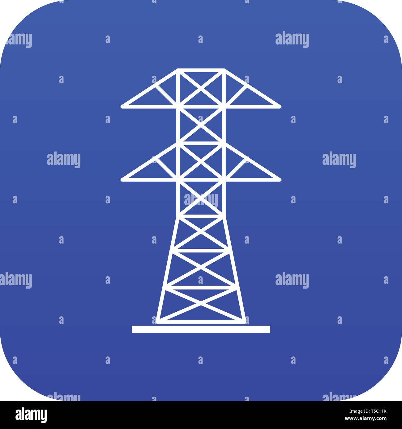 High voltage tower icon digital blue Stock Vector Image & Art - Alamy