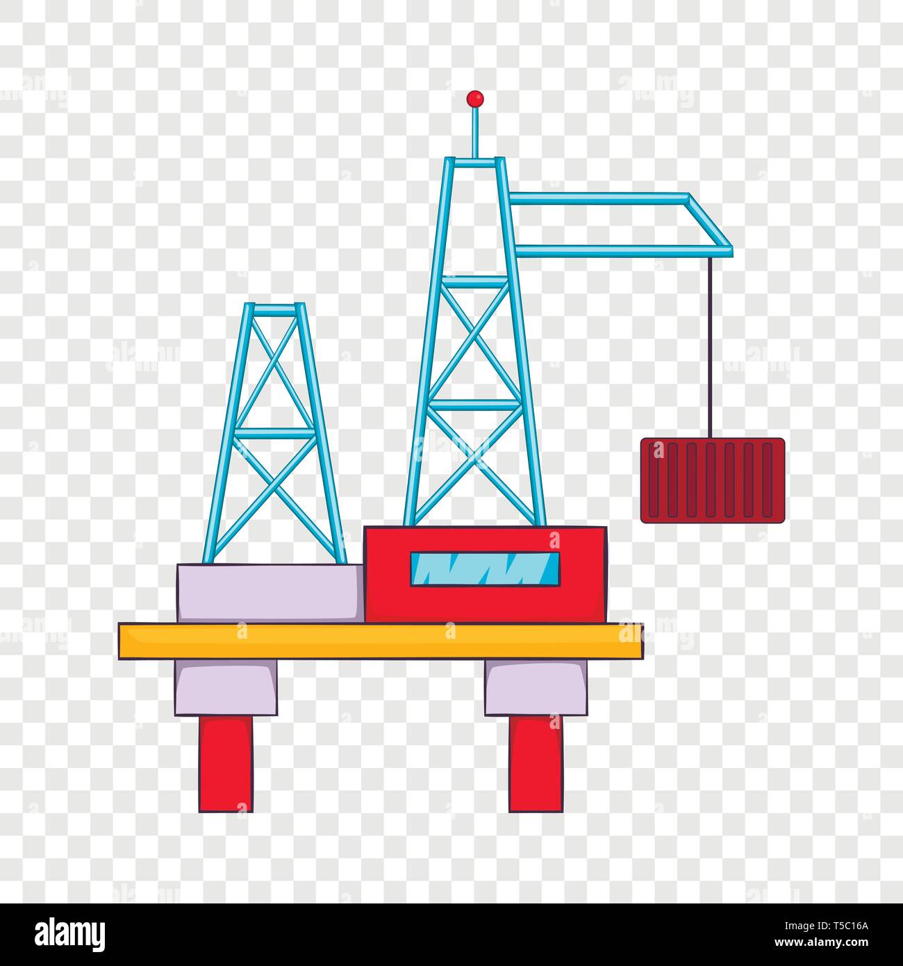 Building crane icon, flat style Stock Vector Image & Art - Alamy