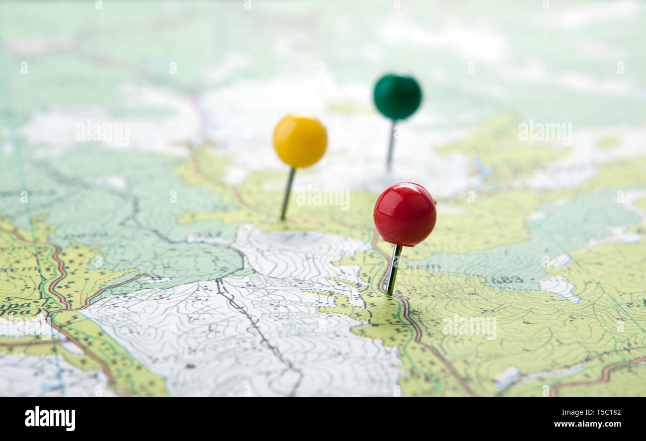 Map of the needles hi-res stock photography and images - Alamy