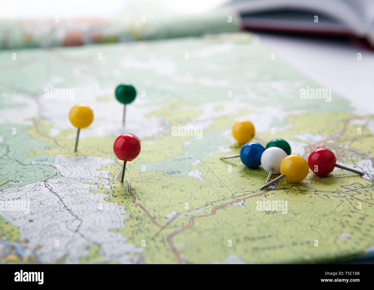 Map of the needles hi-res stock photography and images - Alamy